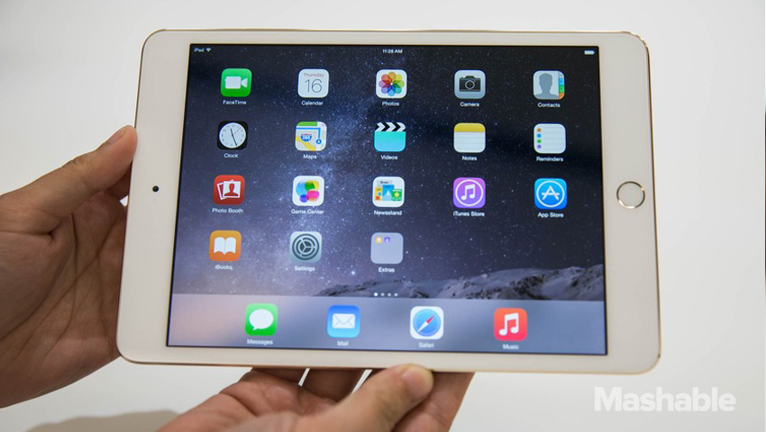 新增Touch ID功能 iPad mini 3上手试玩_苹果 iPad mini 3（128GB/WiFi版）_平板电脑新闻-中关村在线