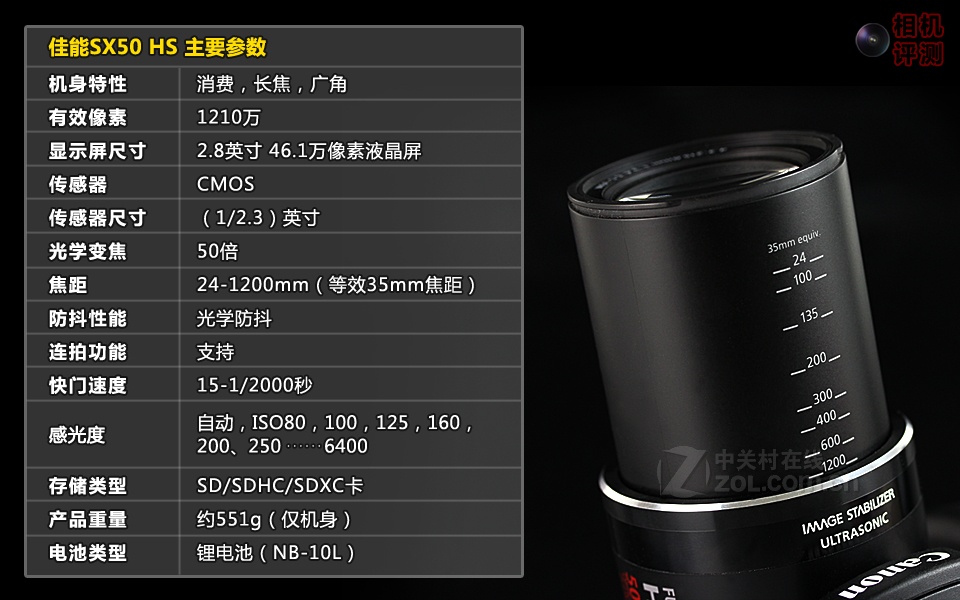 佳能SX50 HS评测图解-ZOL中关村在线